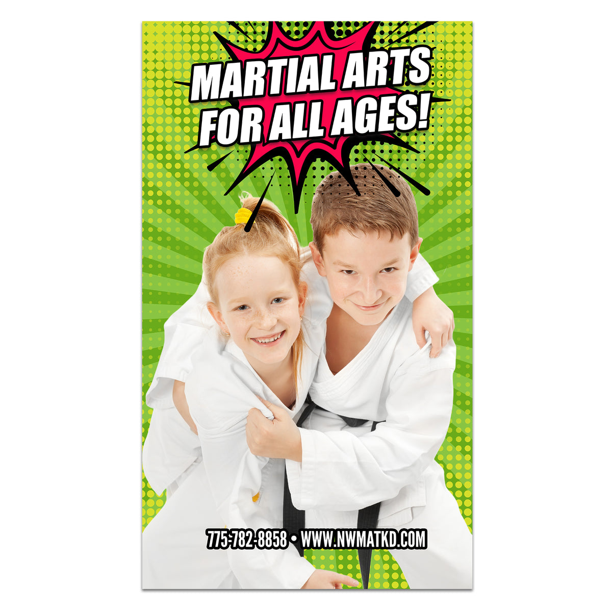 Martial Arts All Ages Window Cling | Get Students