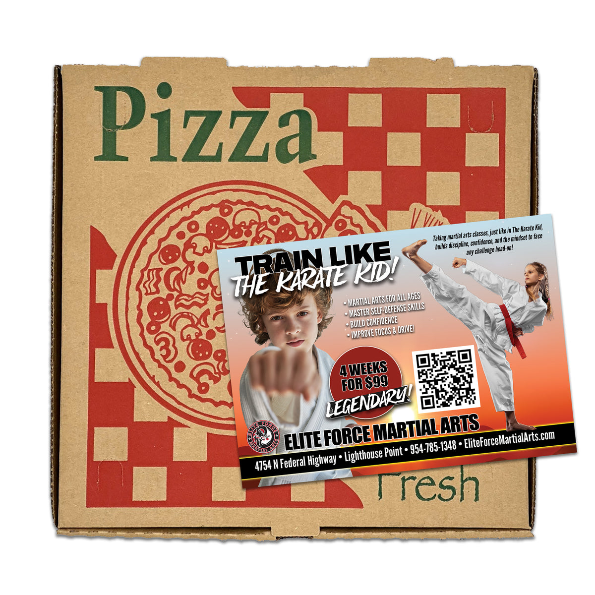 Karate Kid Pizza Box Toppers | Get Students