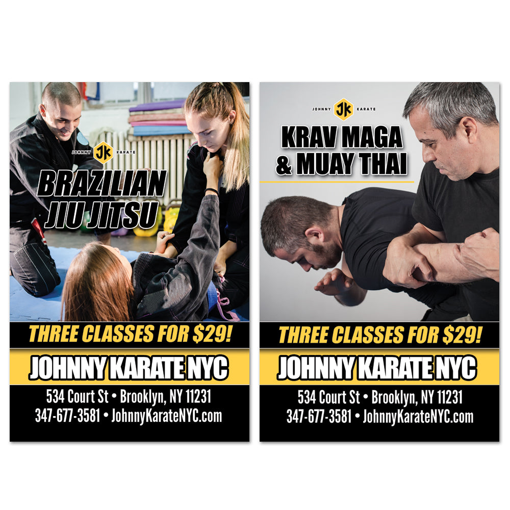 Jiu Jitsu & Adult Martial Arts AD Card | Get Students