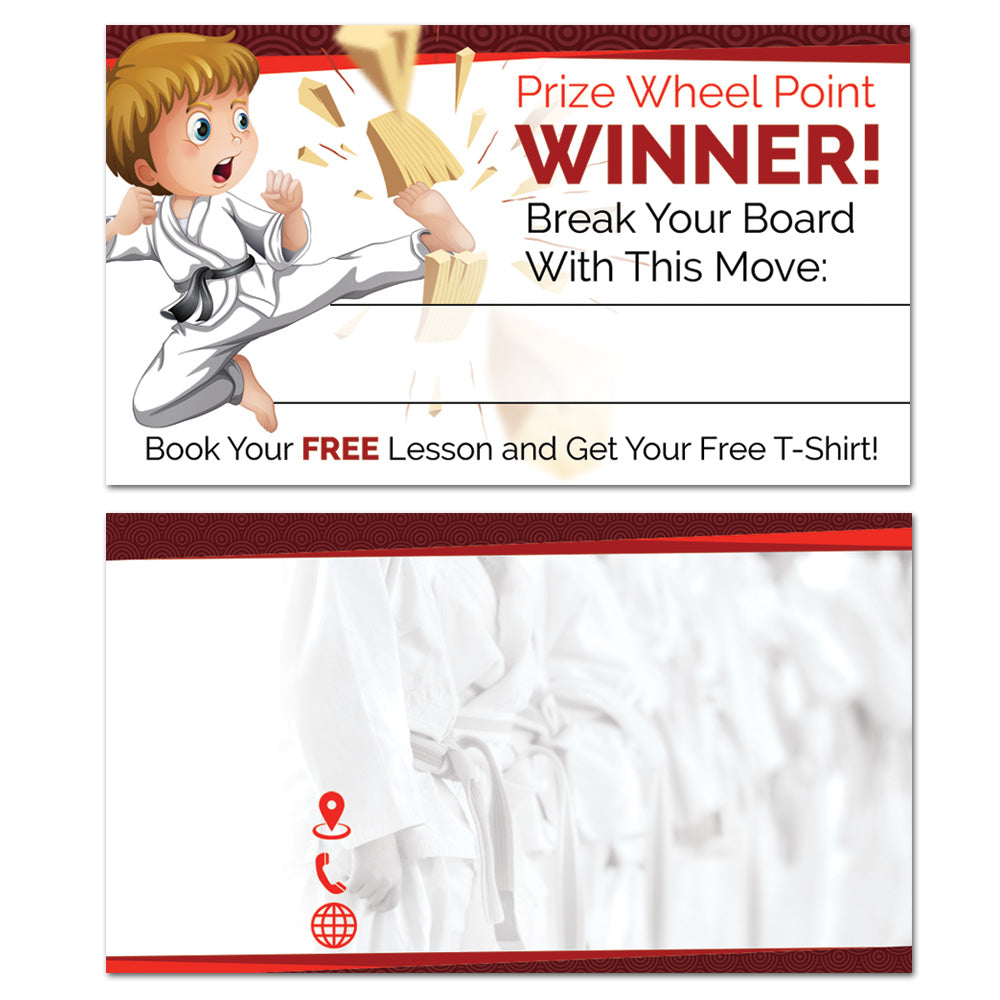 B90Z Prize Wheel • Business Card Passes | Get Students