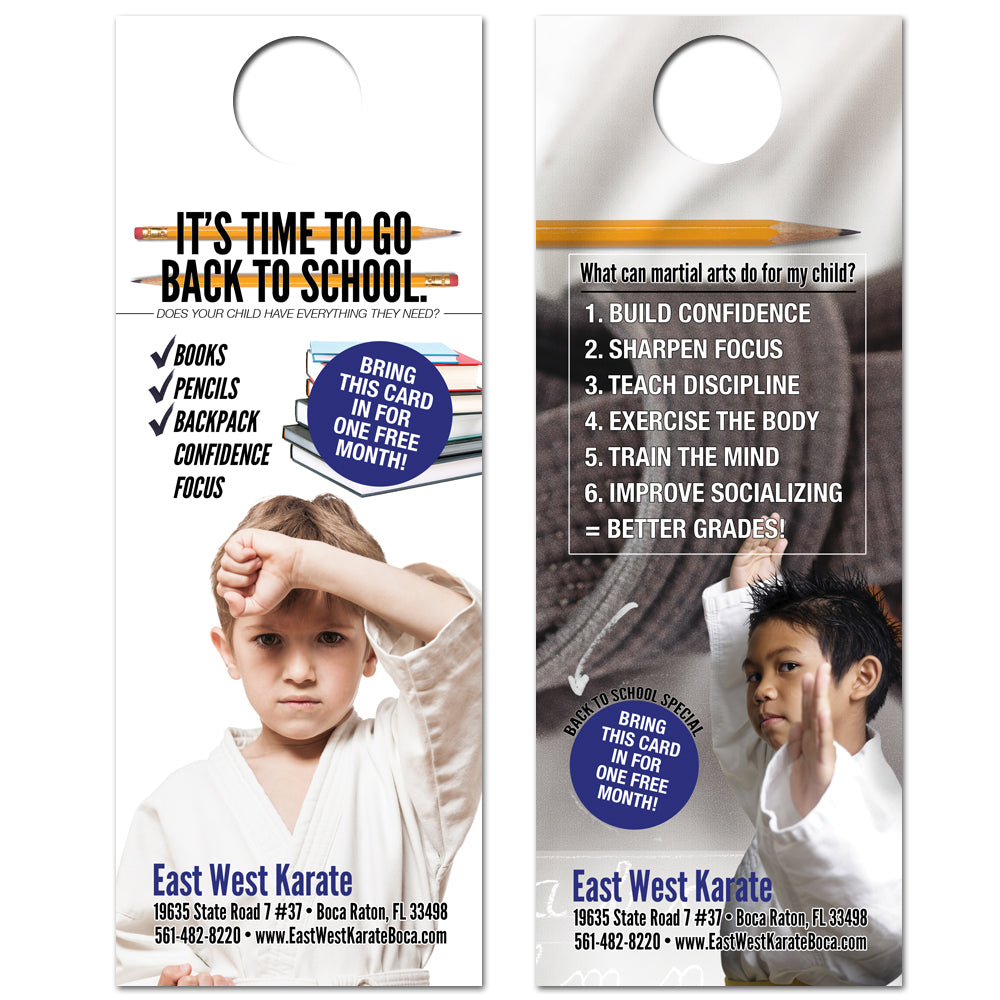 Back To School Doorhanger | Get Students