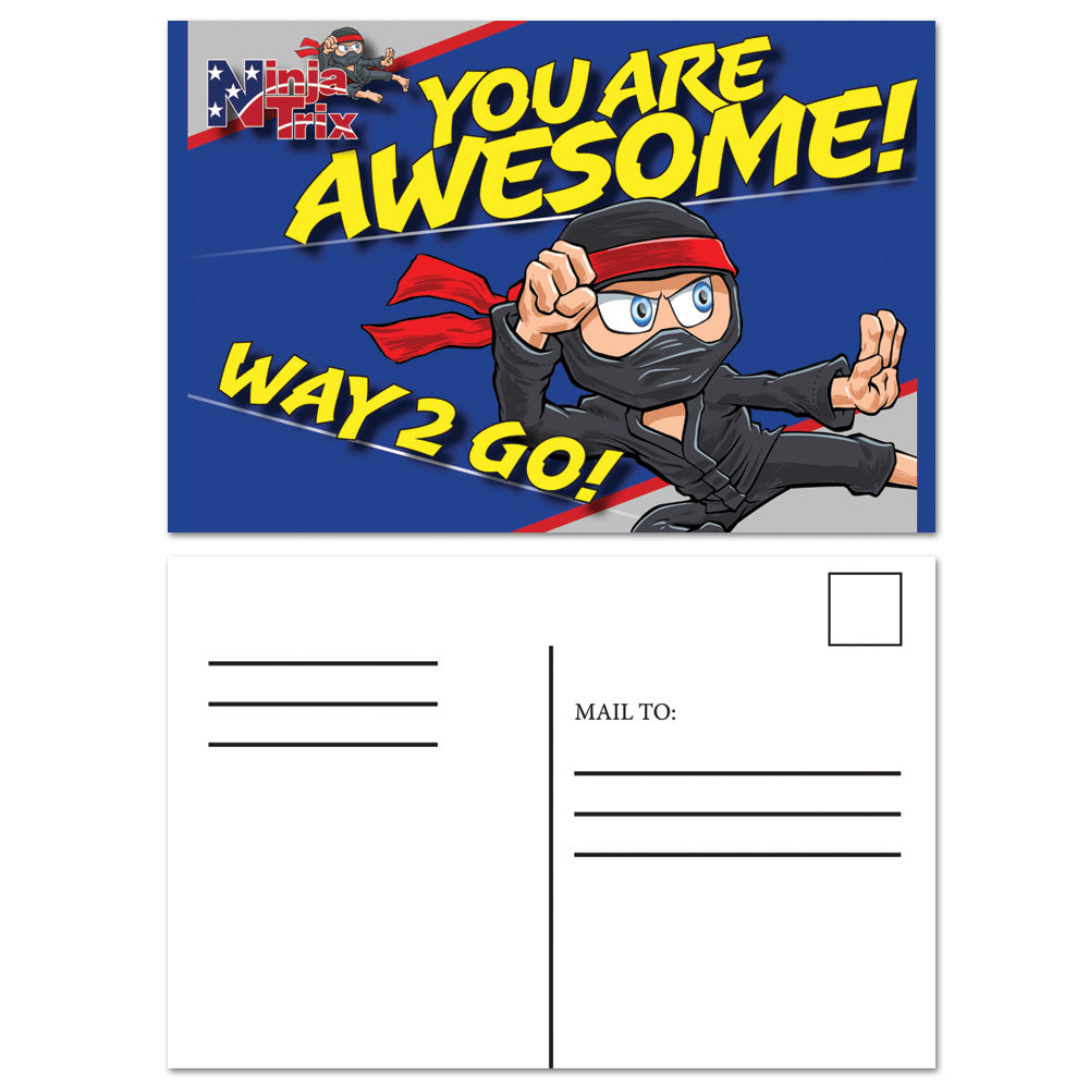 Ninja Trix Awesome Job Postcard | Get Students